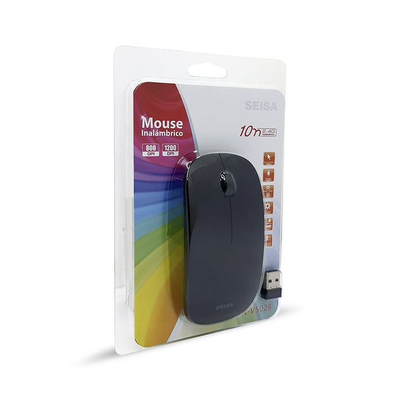 Seisa | MOUSE OPTICO USB INALAMBRICO 2.4G DN-V5028